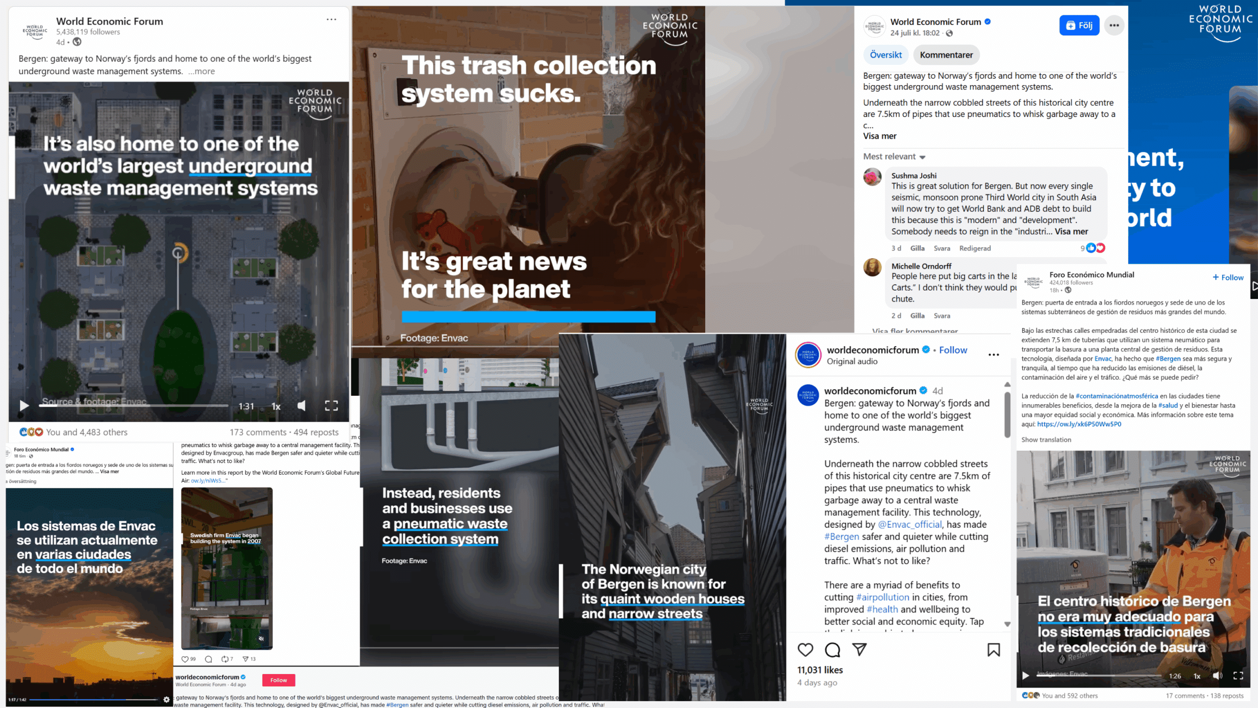 Envac’s automated waste collection in Bergen featured by the World ...